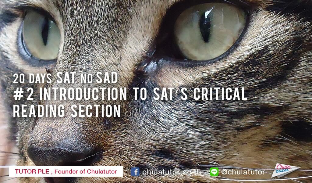 Introduction to SAT’s Critical Reading Section - CHULATUTOR GED SAT ...