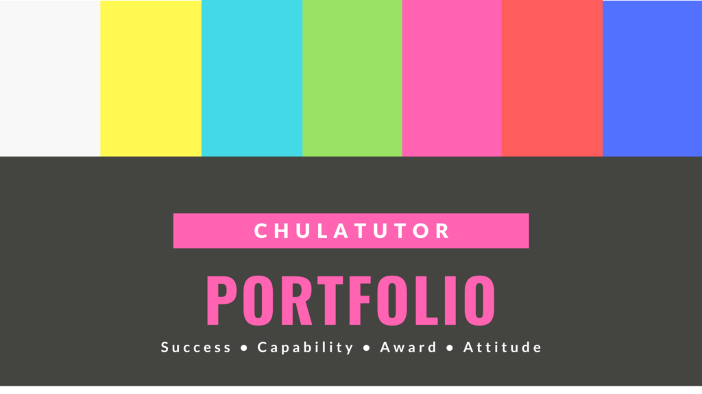 POrtfolio - CHULATUTOR GED SAT IELTS CU-TEP