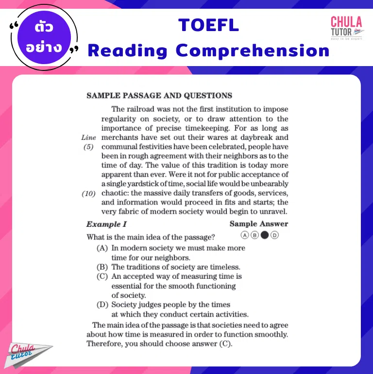 TOEFL Reading Comprehension คืออะไร สอบอะไรบ้าง