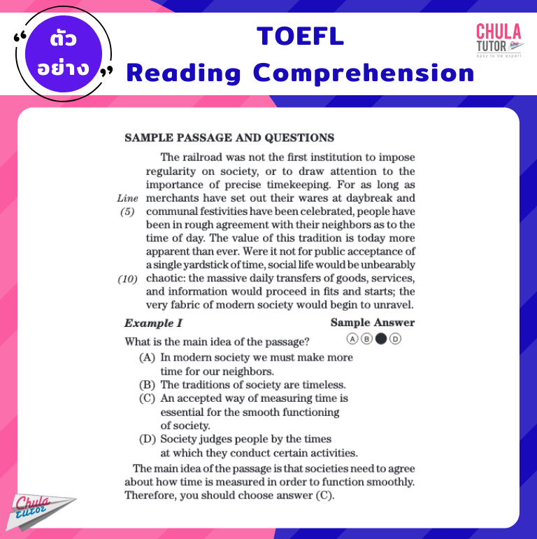 TOEFL Reading Comprehension TOEFL Reading Comprehension