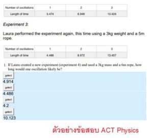 ACT Physics, SAT Physics และ CU-ATS Physics ต่างกันยังไง